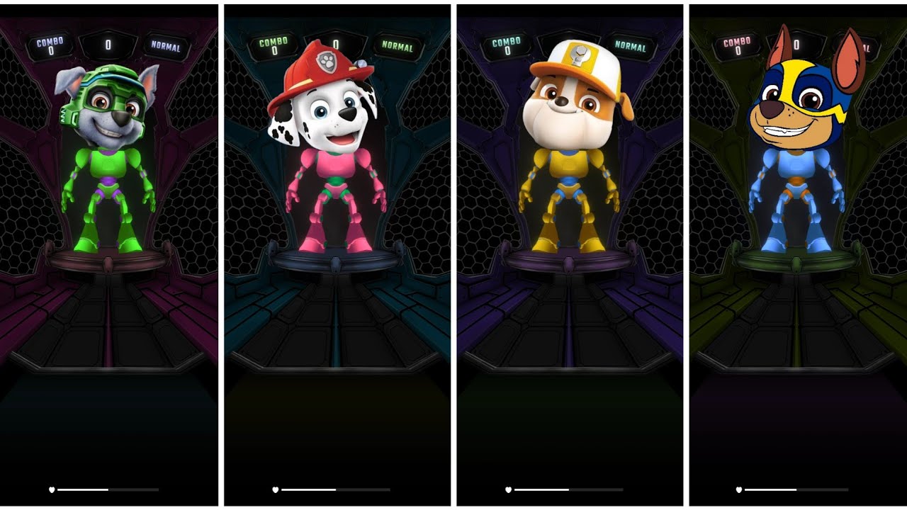 Robo PAW Patrol: Rocky, Marshall, Rubble, Chase in Beat Swiper ...