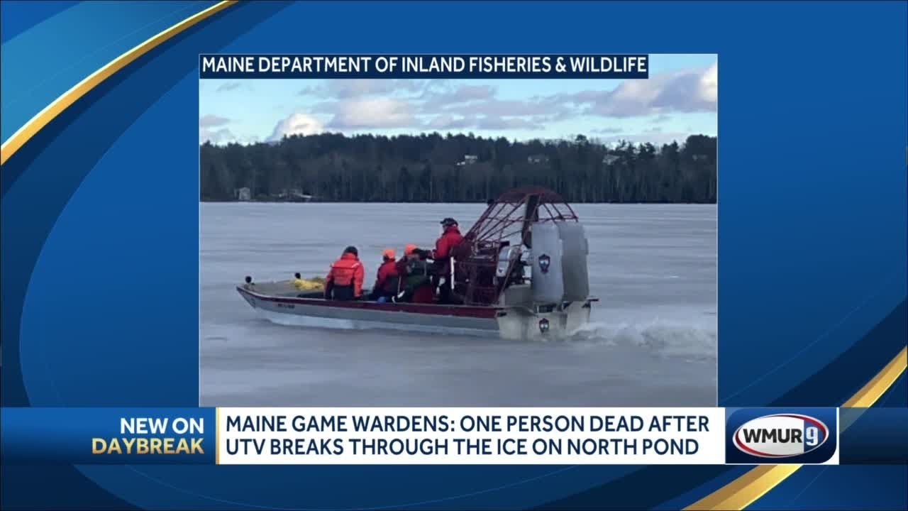 Maine game wardens: One person dead after UTV breaks through ice on ...