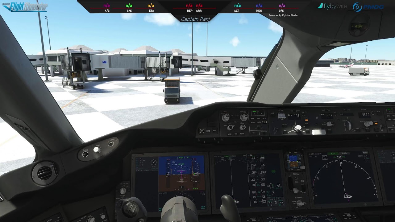 MSFS 2020 Heathrow to Tunis Catharge Boeing 787 Geforce RTX 3090 Ultra ...