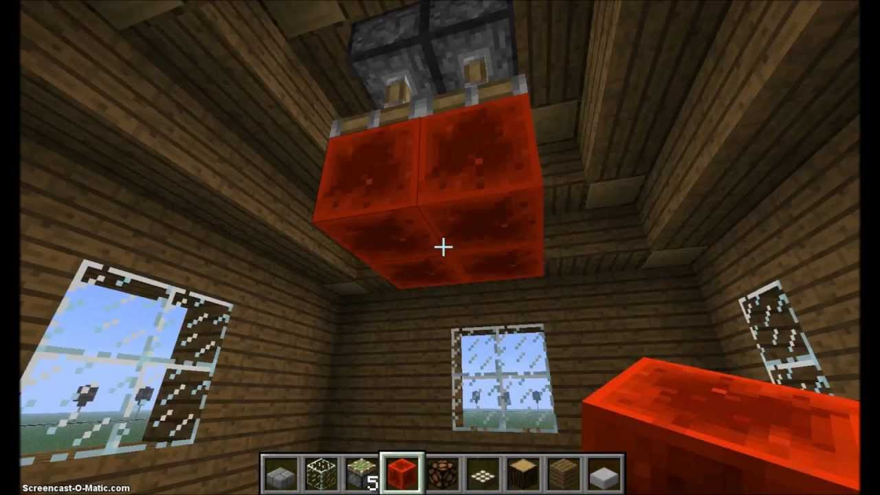 Minecraft house with daylight sensors - YouTube