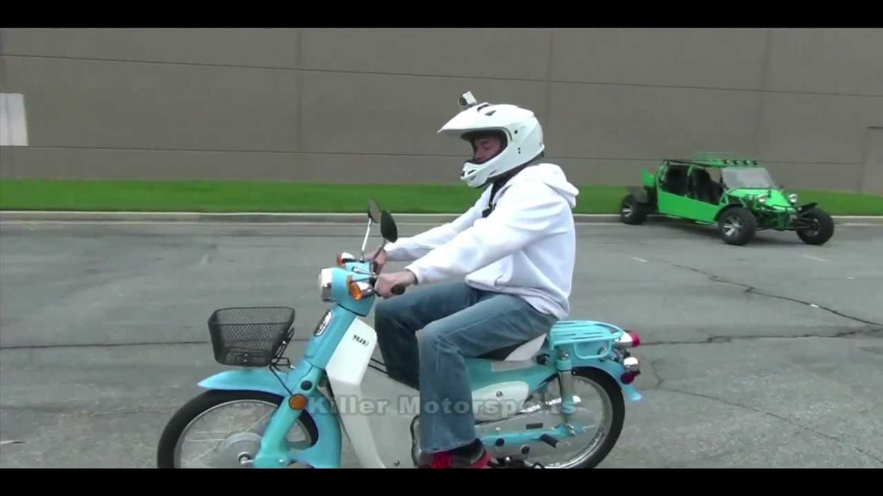 Killer Motorsports Bi Metro XLT 110 BMS Scooter Demonstration - YouTube