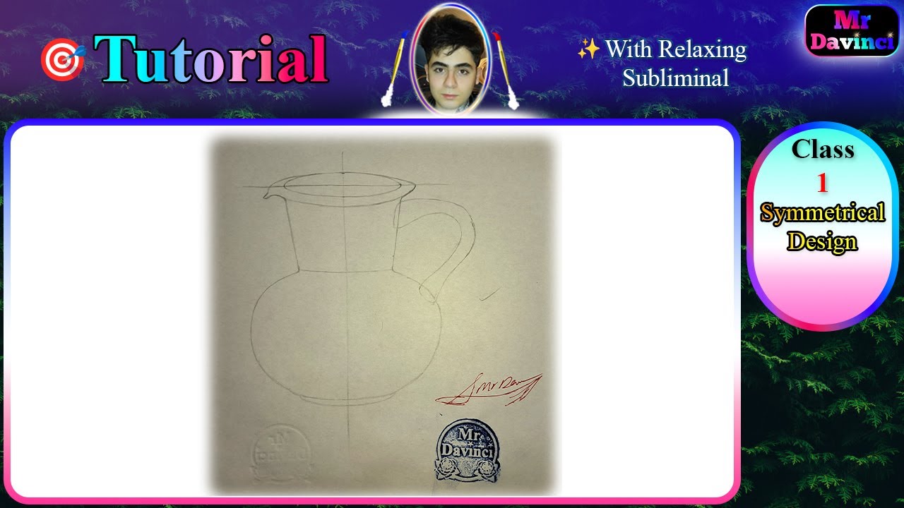 How to Draw Symmetrical Design for Beginners, Relaxing | Easy Step-by ...