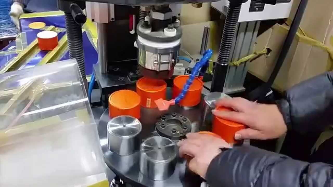 Paper Can Forming Machine - YouTube