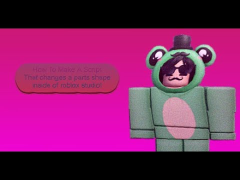How to make parts change shape in roblox studio! (First tutorial) - YouTube