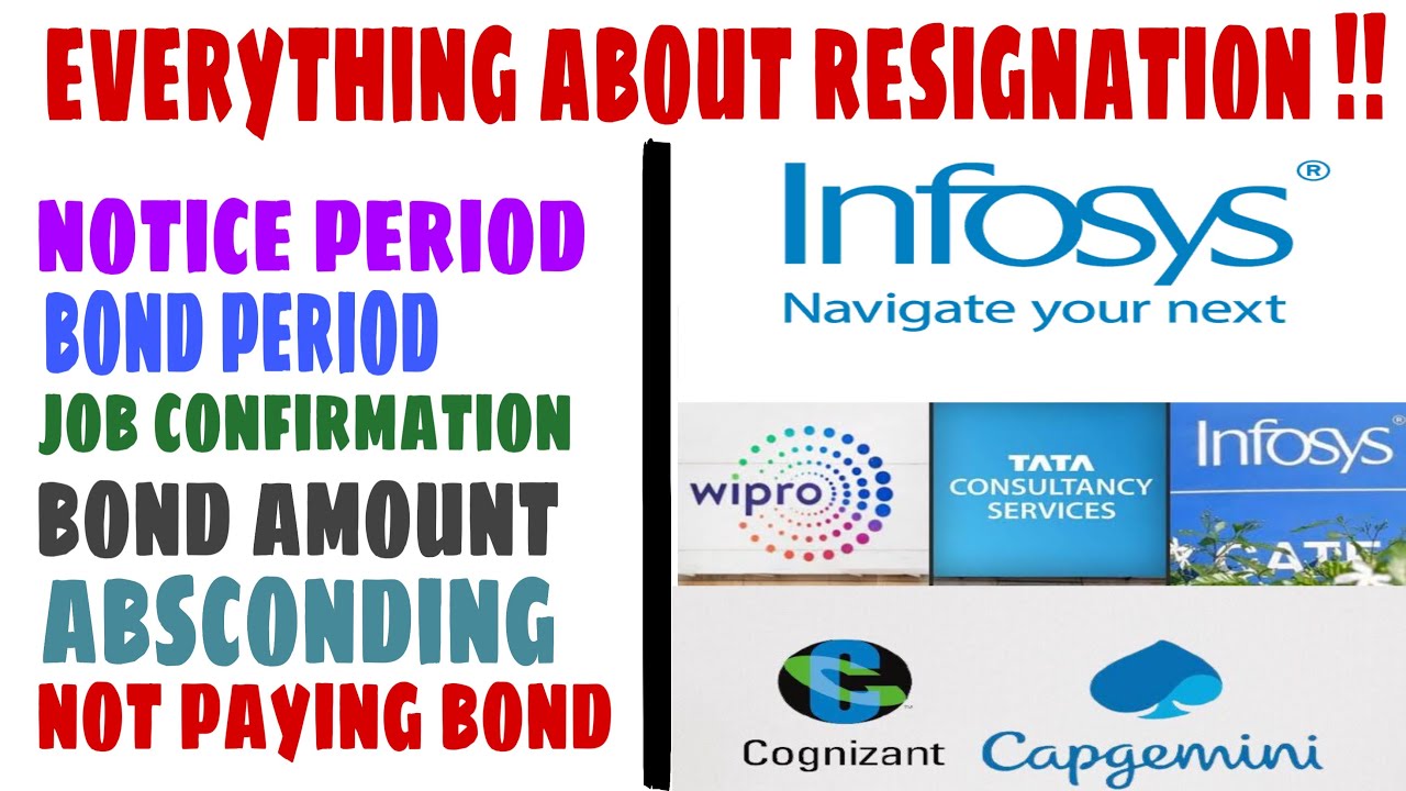 everything about resigning in service based company like infosys, tcs ...