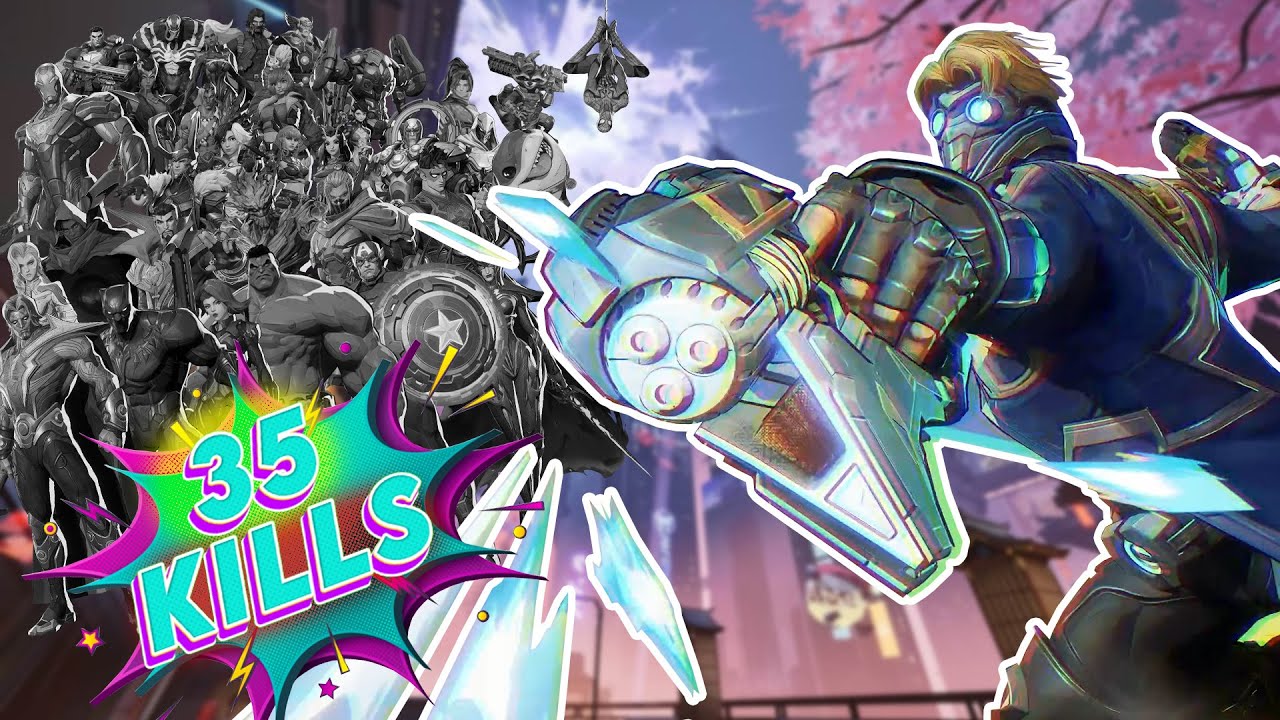 MARVEL RIVALS: 35 Kill Streak as Star-Lord (21:9 aspect ratio gameplay ...