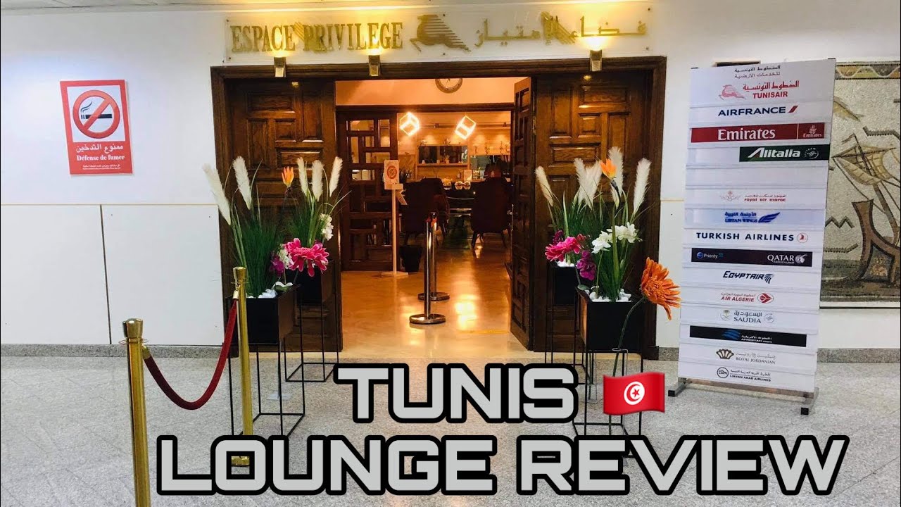 Tunis Carthage Airport | Business Lounge Review - YouTube