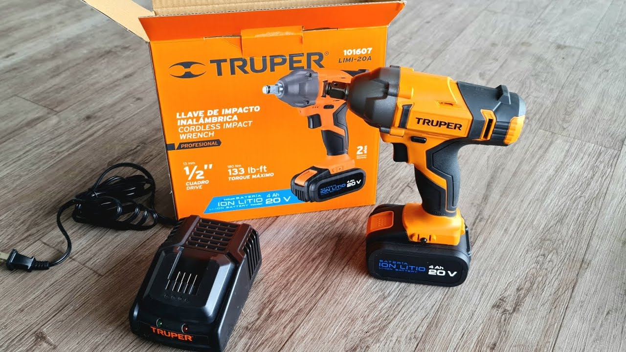 Pistola De Impacto Inalámbrica Profesional De 1/2", 20 V Truper ...