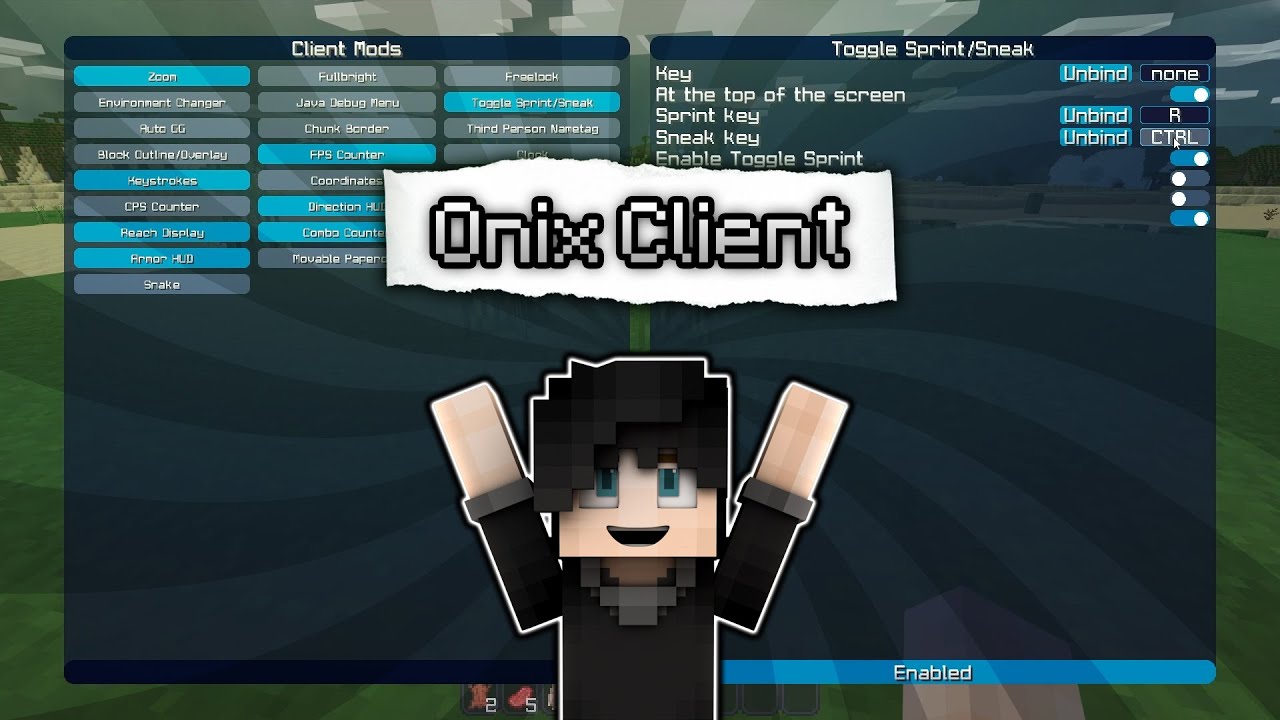 Cara Download & Menggunakan Onix Client di MCBE (1.19) - YouTube