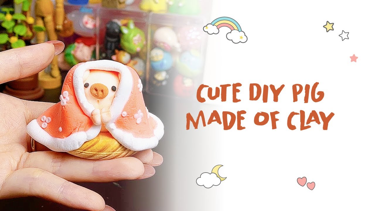Cute DIY Pig Made of Clay | Super Simple Clay Modeling Tutorial - YouTube