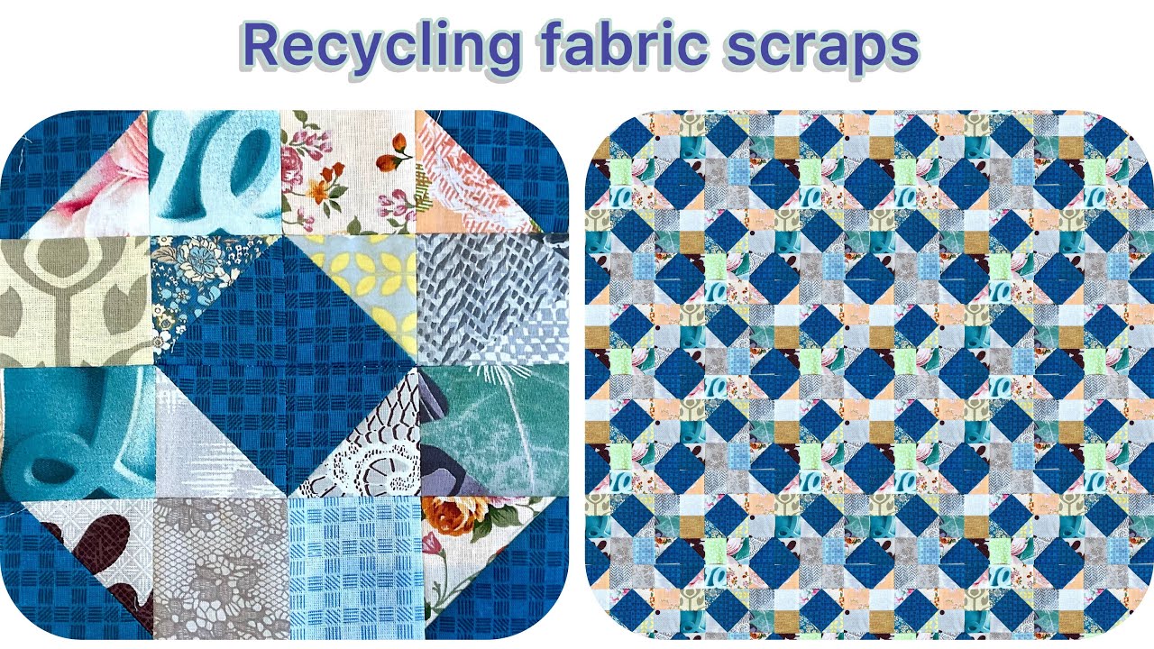 Upcycling Fabric Scraps. Patchwork Design. Patchwork Quilt. - YouTube