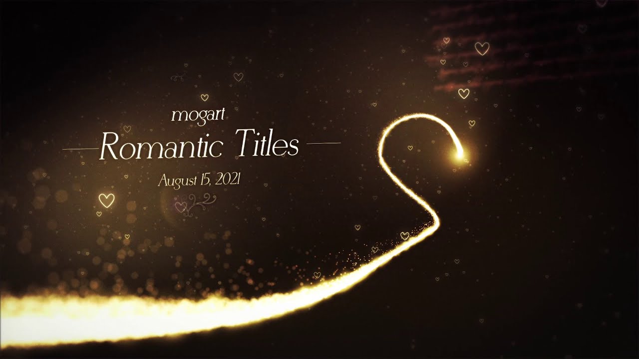 Romantic Titles | Elegant After Effects Template for Love Stories ...