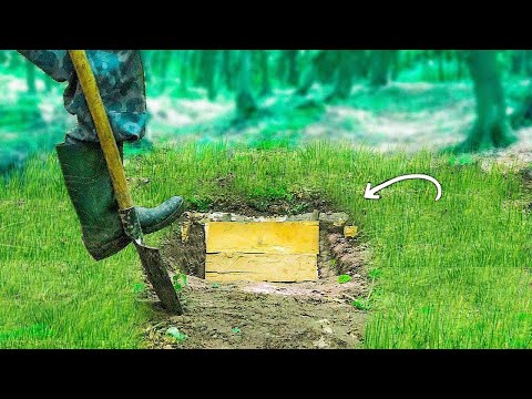 ПОСТРОИЛИ КРУТУЮ ЗЕМЛЯНКУ В ЛЕСУ!