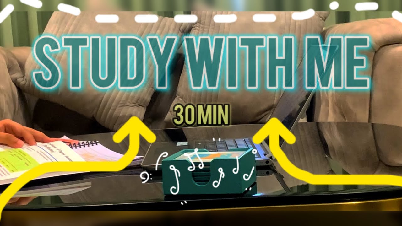 QUICK 📚 30 MIN STUDY WITH ME, beautiful ambience, ☁️Calm nature music 🎧 ...