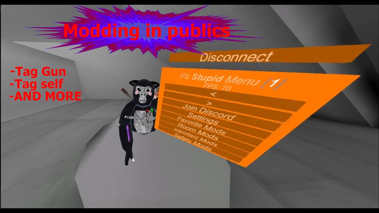 Using Mods In Public Lobbies Part 1with Iis Stupid Menu Youtube