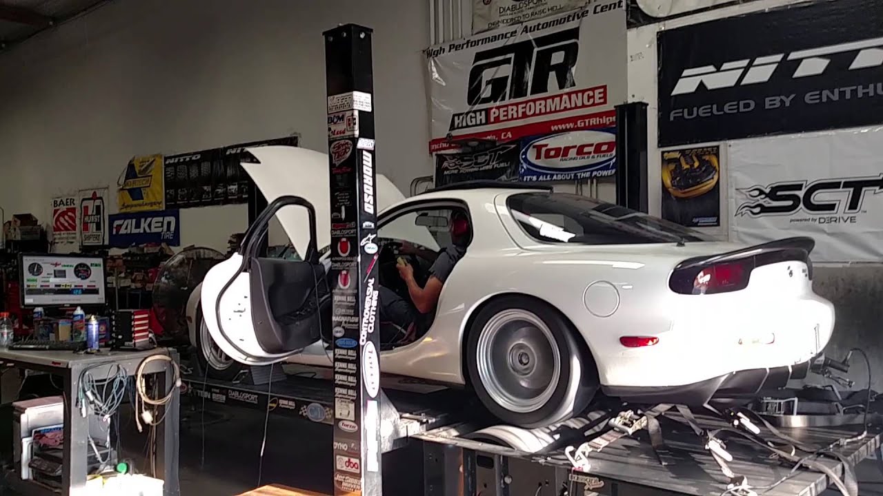 LS2 rx7 dyno - YouTube