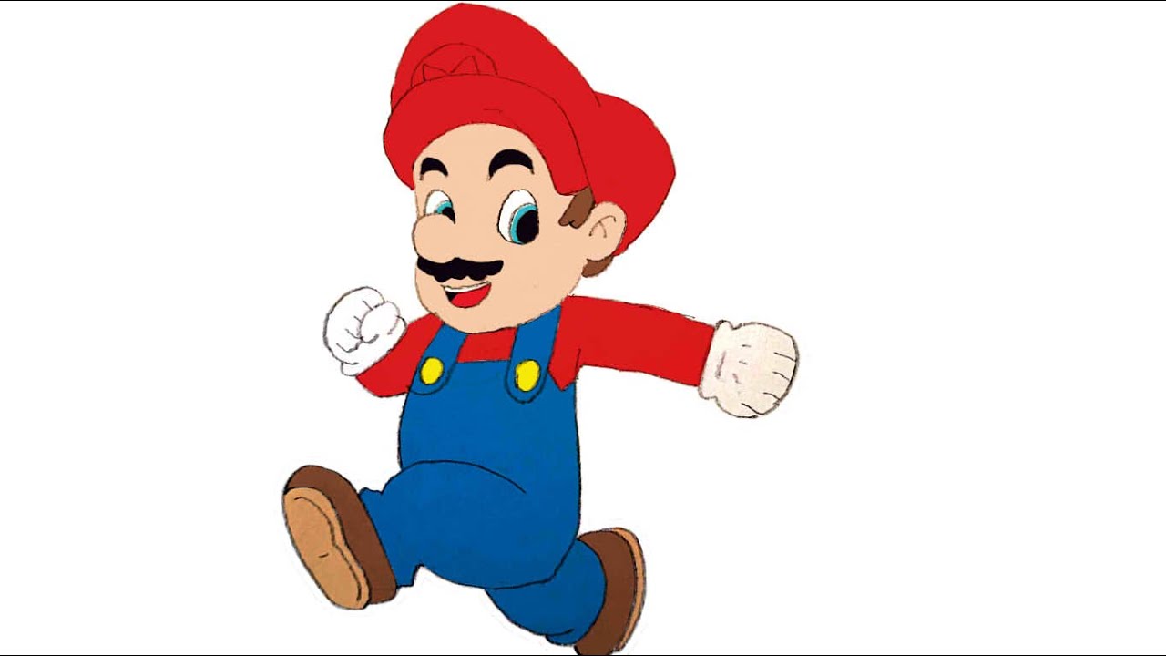 How to draw full body Mario from Super Mario || Easy drawing - YouTube