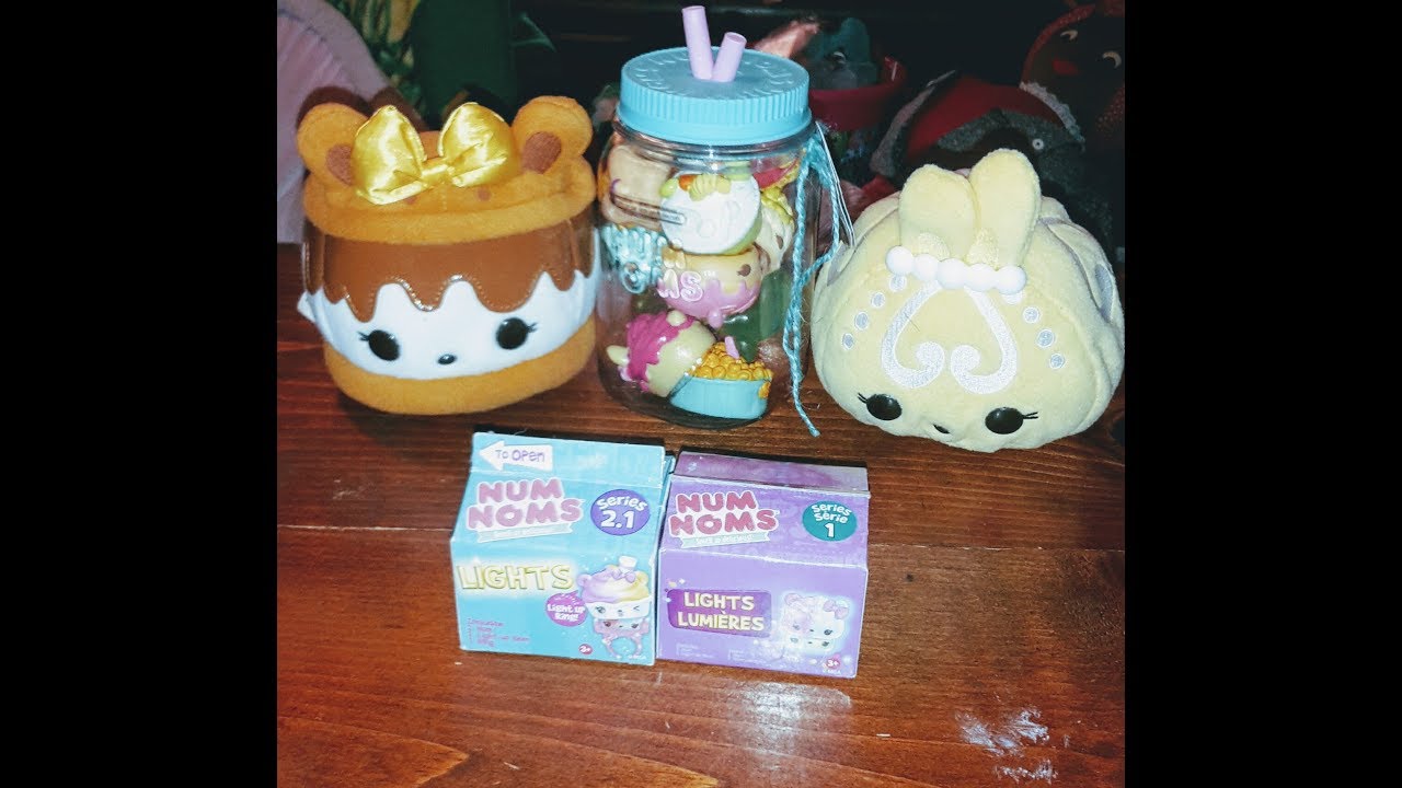 Num nums series 1 and 2 lights! !! Fun with num noms. - YouTube