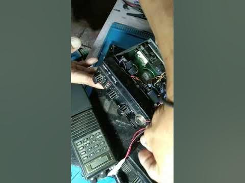 how to program icom v200 using Icom H16 via pin 5&6 - YouTube