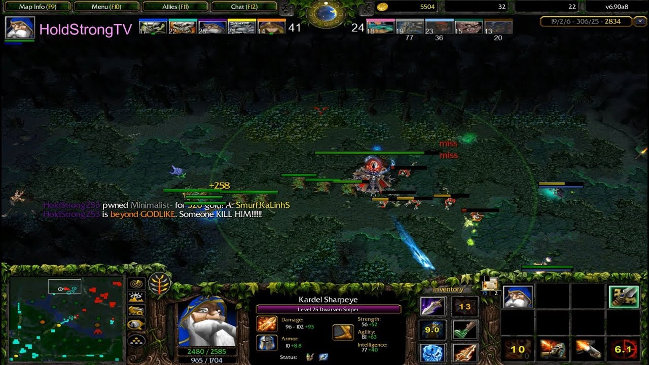 DOTA 1 Dwarven Sniper Kardel Beyond GODLIKE - YouTube