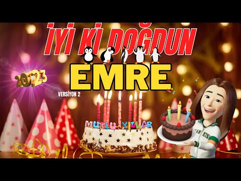 Mutlu Yıllar EMRE - Doğum Günü Şarkısı - İyi ki Doğdun Emre (Versiyon 2)