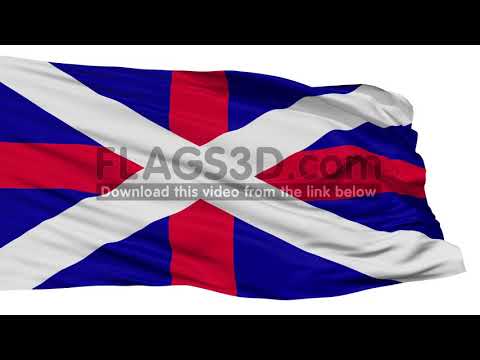 Georgia Naval Ensign Flag Isolated Seamless Loop