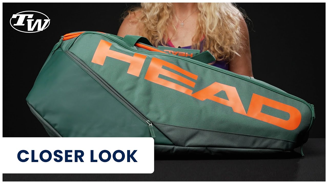 Take a look at the Head Pro Tennis Racquet Bag XL in Cyan / Orange ...