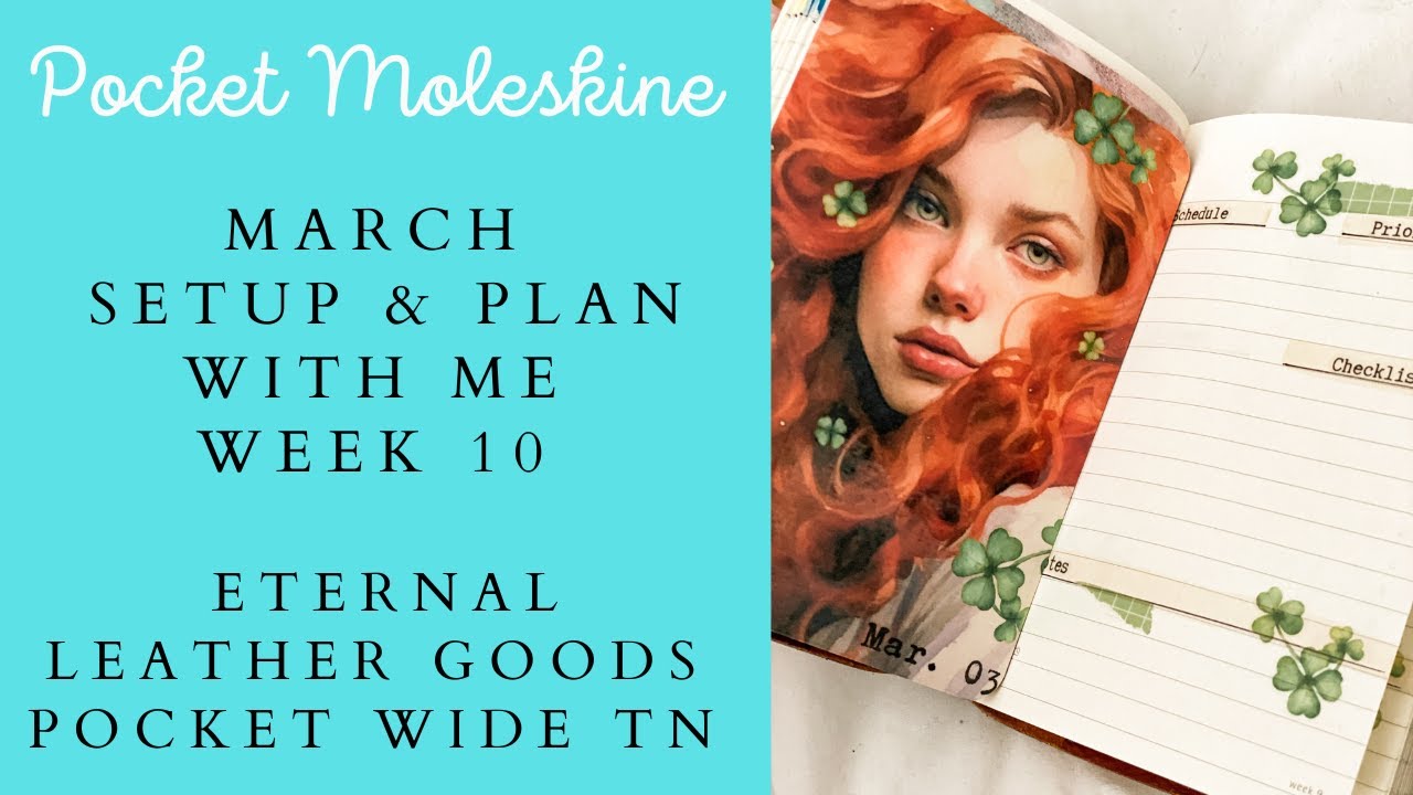 March Theme & Plan With Me | Week 10 | Pocket Moleskine Daily | Pocket ...
