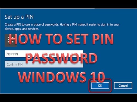 4 Digit Pin Password ?? How to set pin password ?? Windows 10 ?? Change ...
