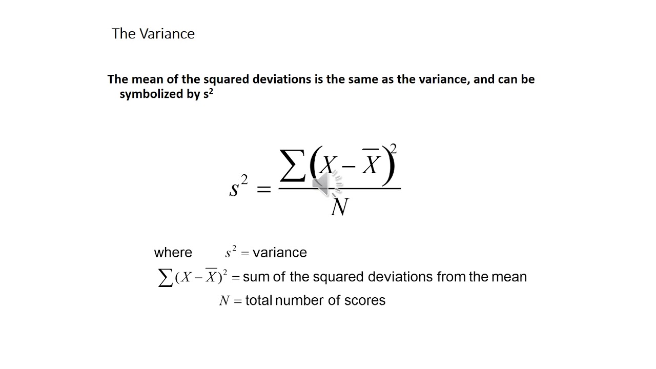 Measures of variability Part 2 - YouTube
