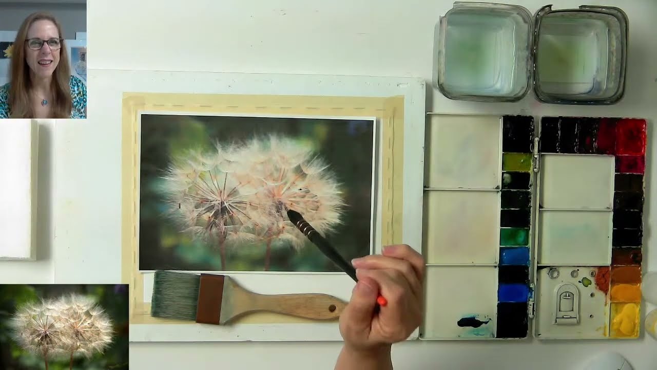 Watercolour Dandelion with Shelley Prior - YouTube