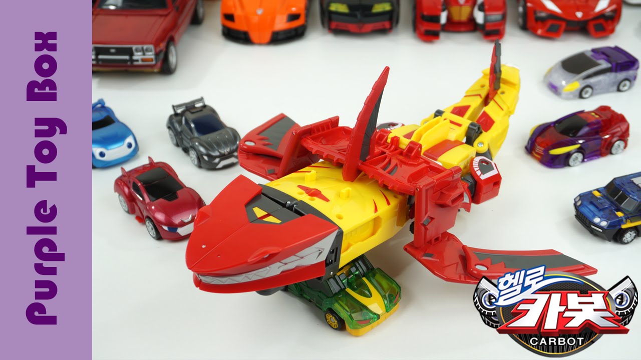 Hello Carbot Transformer Car Robot Toys 헬로카봇 킹가이즈 와 터닝메카드W 장난감 퍼플토이박스 ...