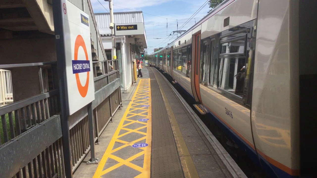 London overground class 378 departing at Hackney central - YouTube