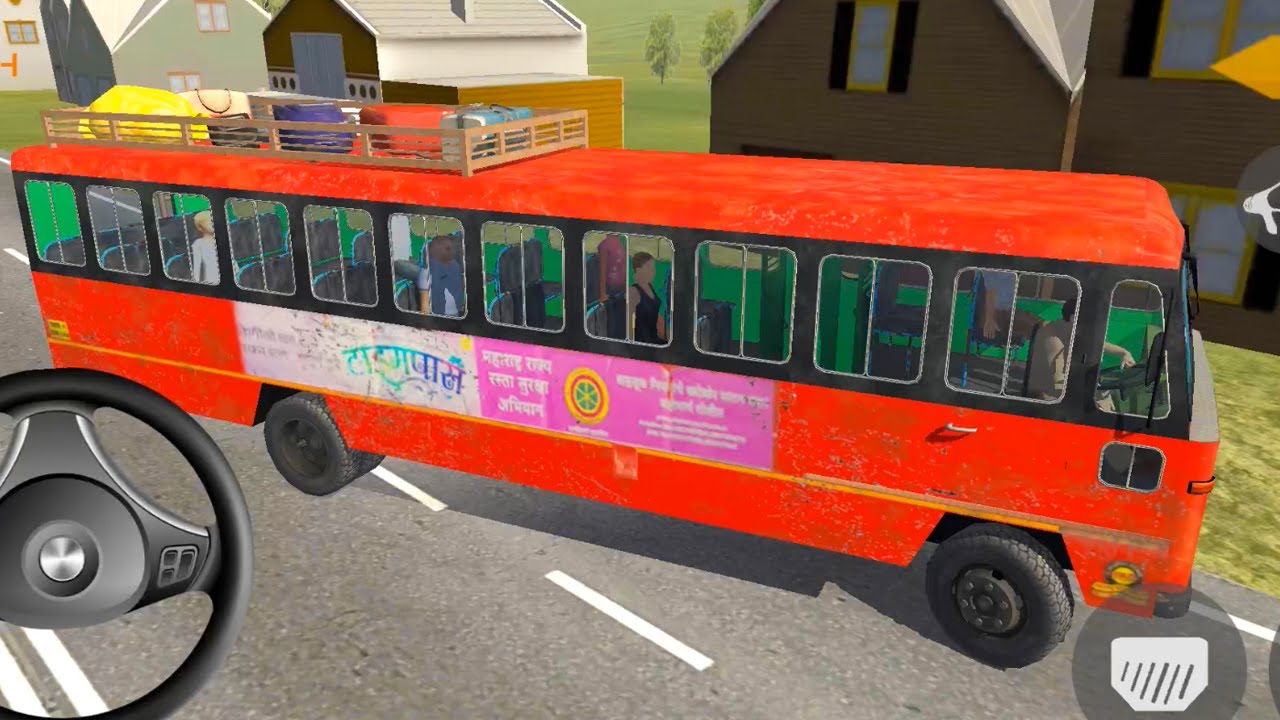 Indian Sleeper Bus Simulator gadi game An Indian bus in the city Bus ...