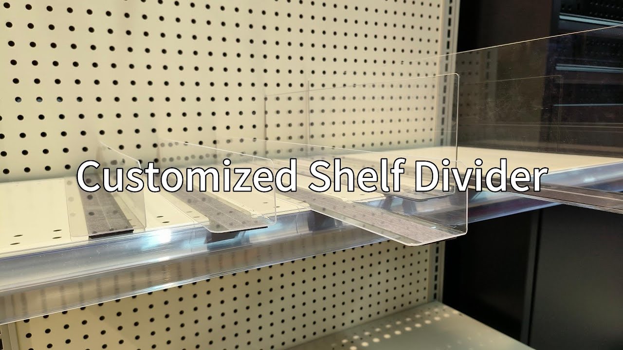 Plastic Divider for Supermarket Shelf - YouTube