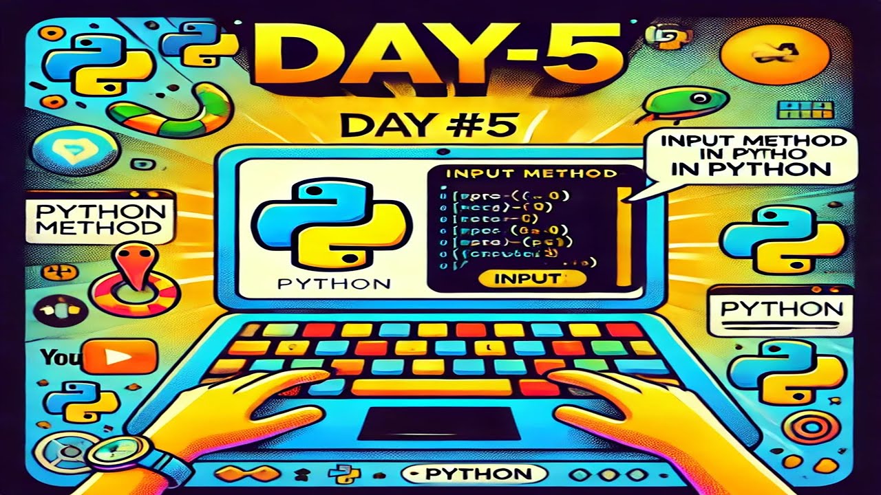 Input method in python programming | Python Tutorial Day #5 - YouTube