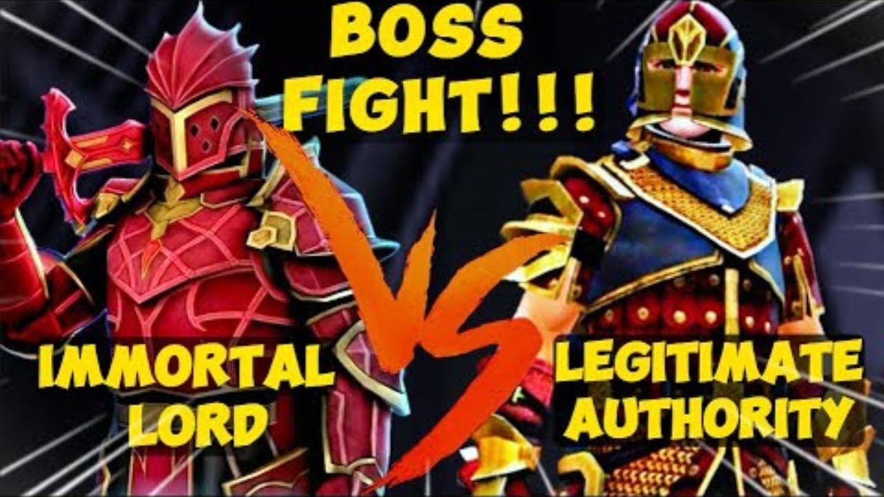 Immortal Lord Level 6 vs NEW Legitimate Authority LEVEL 6 BOSS ...