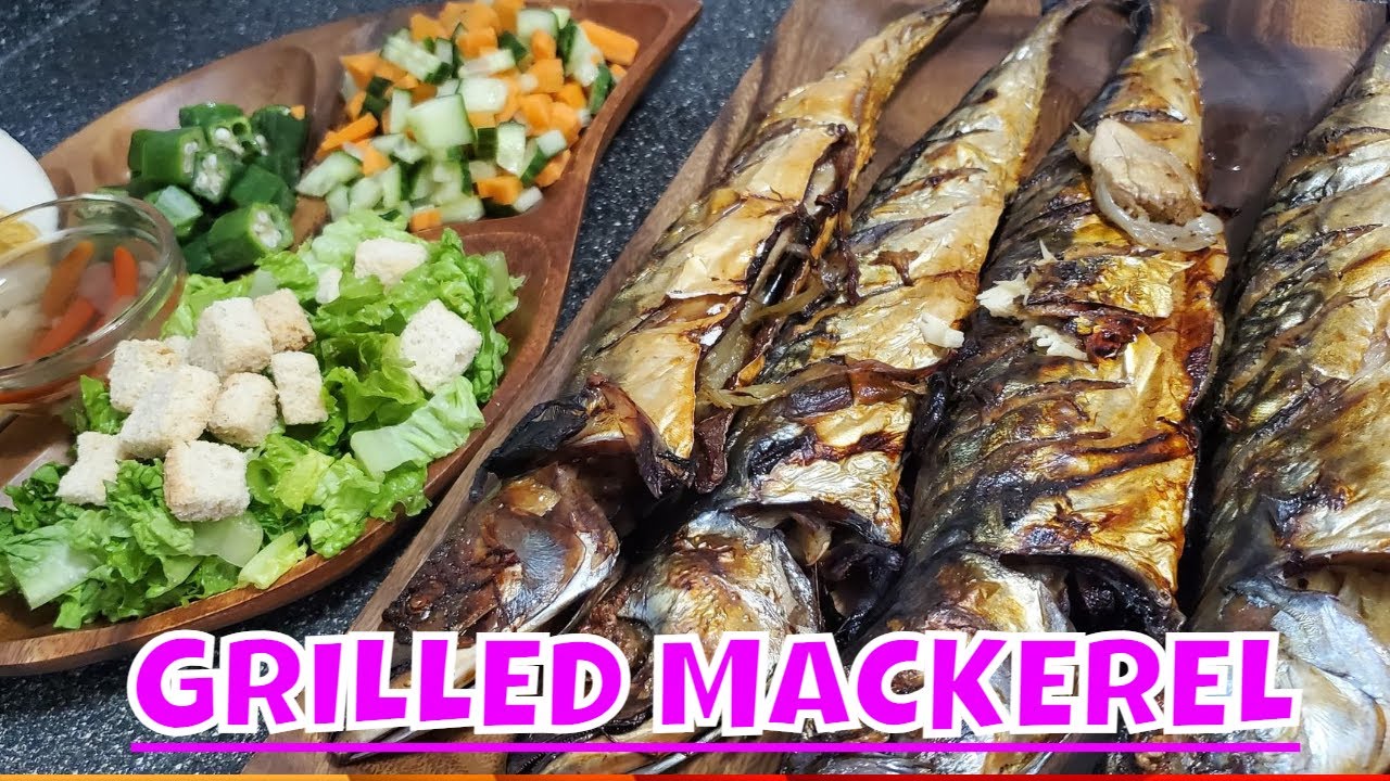 GRILLED MACKEREL FISH EASY RECIPE /THESS - YouTube