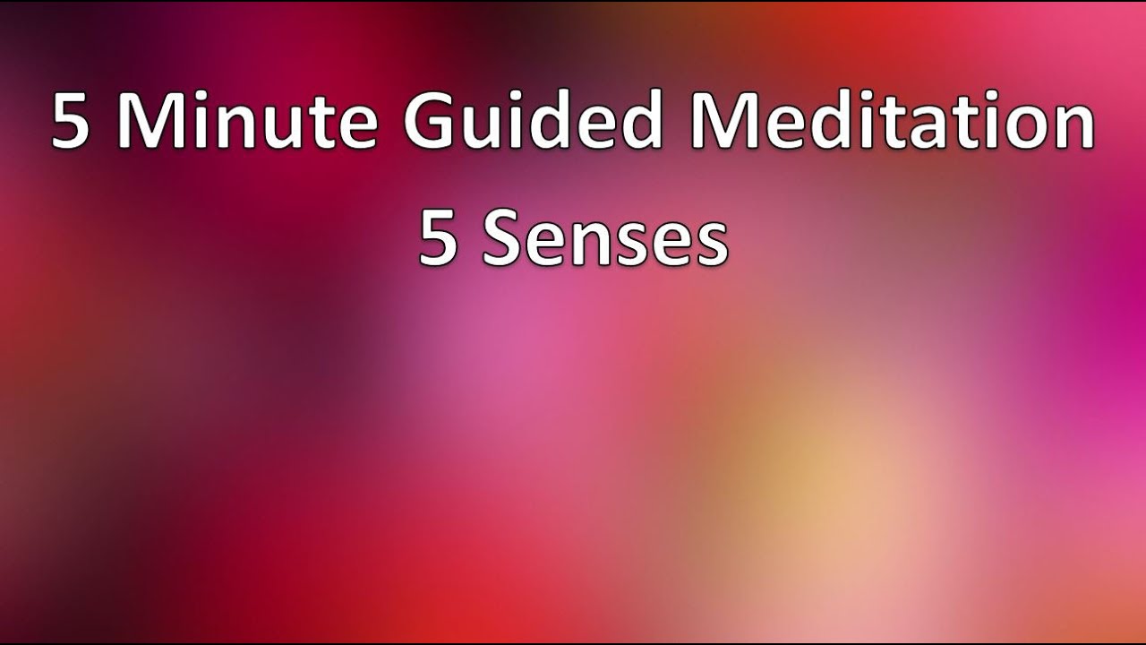 5 Minute Guided Meditation | Five Senses | Sight, Touch, Sound, Smell ...