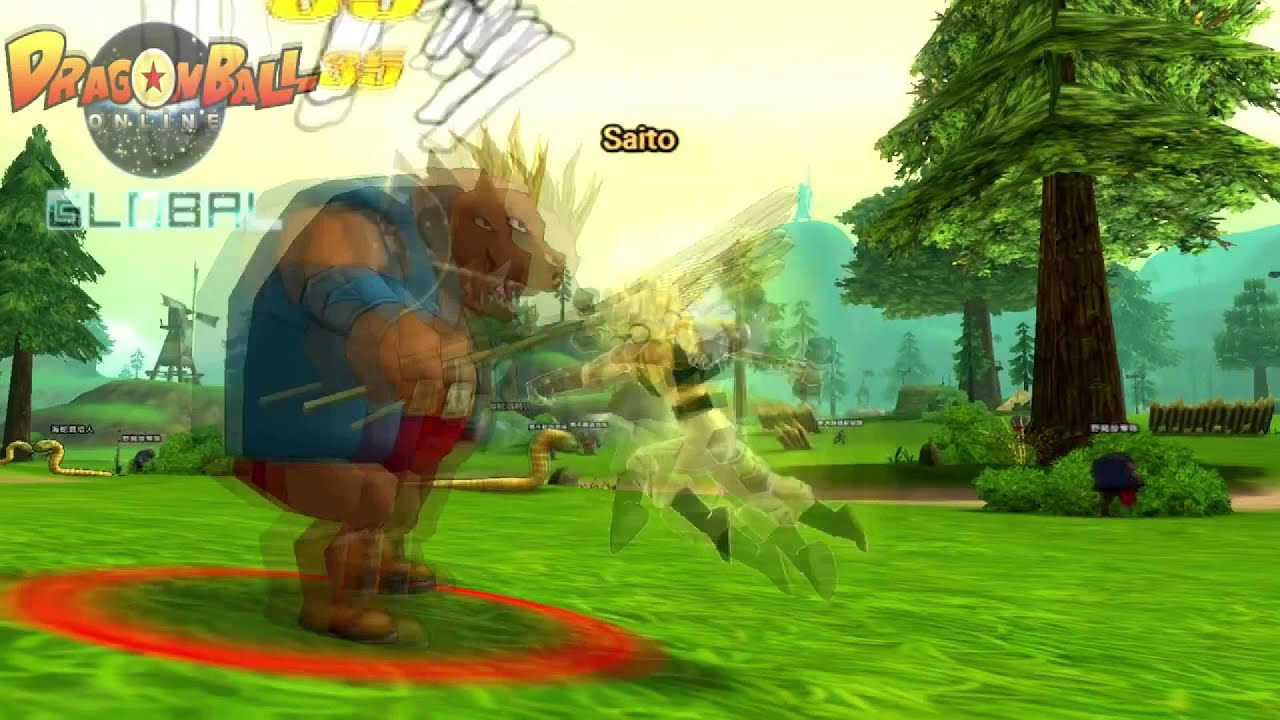 DBO Global Pink-Hair Saiyan gameplay - YouTube