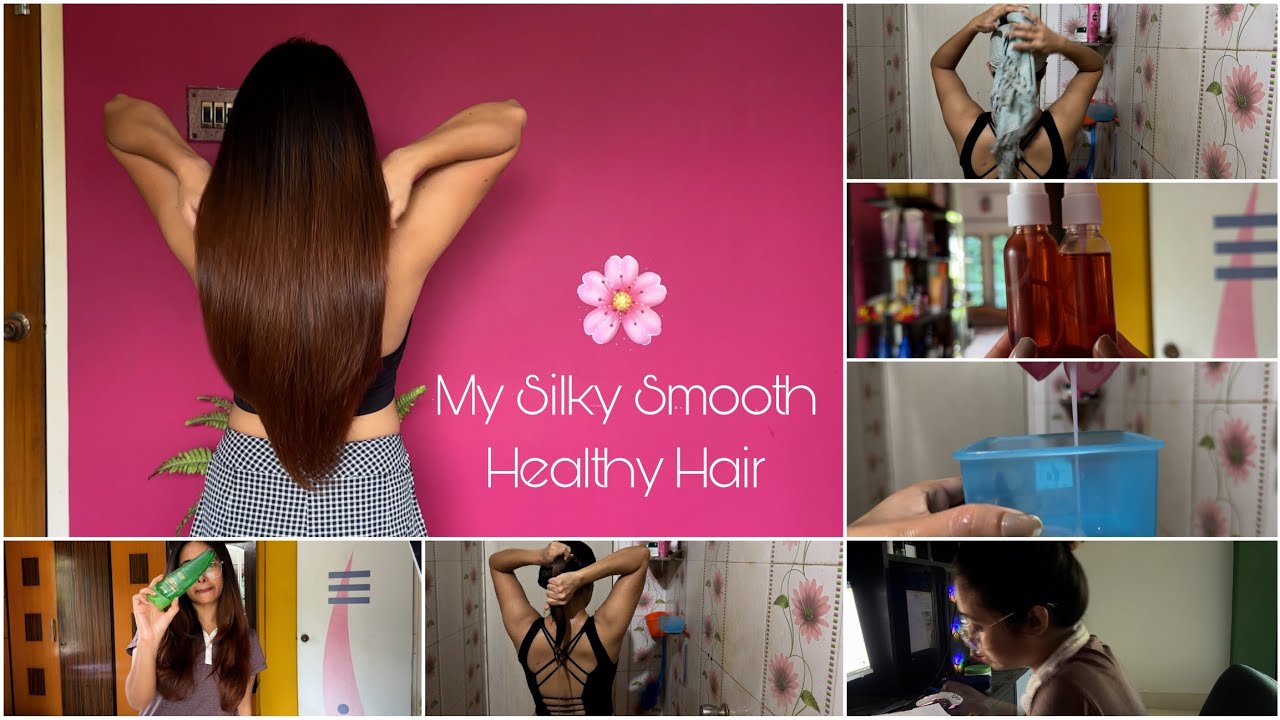 My Simple hair care Routine | Steps For Healthy Smooth Soft Shiny hair ...