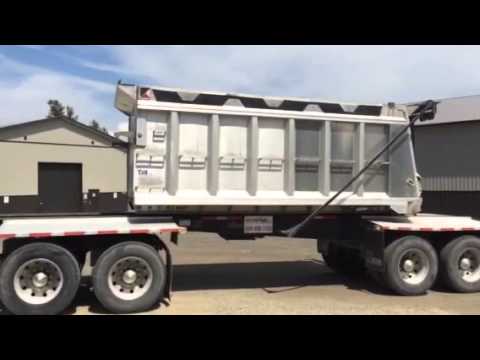 2003 K Line 4-Axle transfer trailer with 2007 aluminum box - YouTube