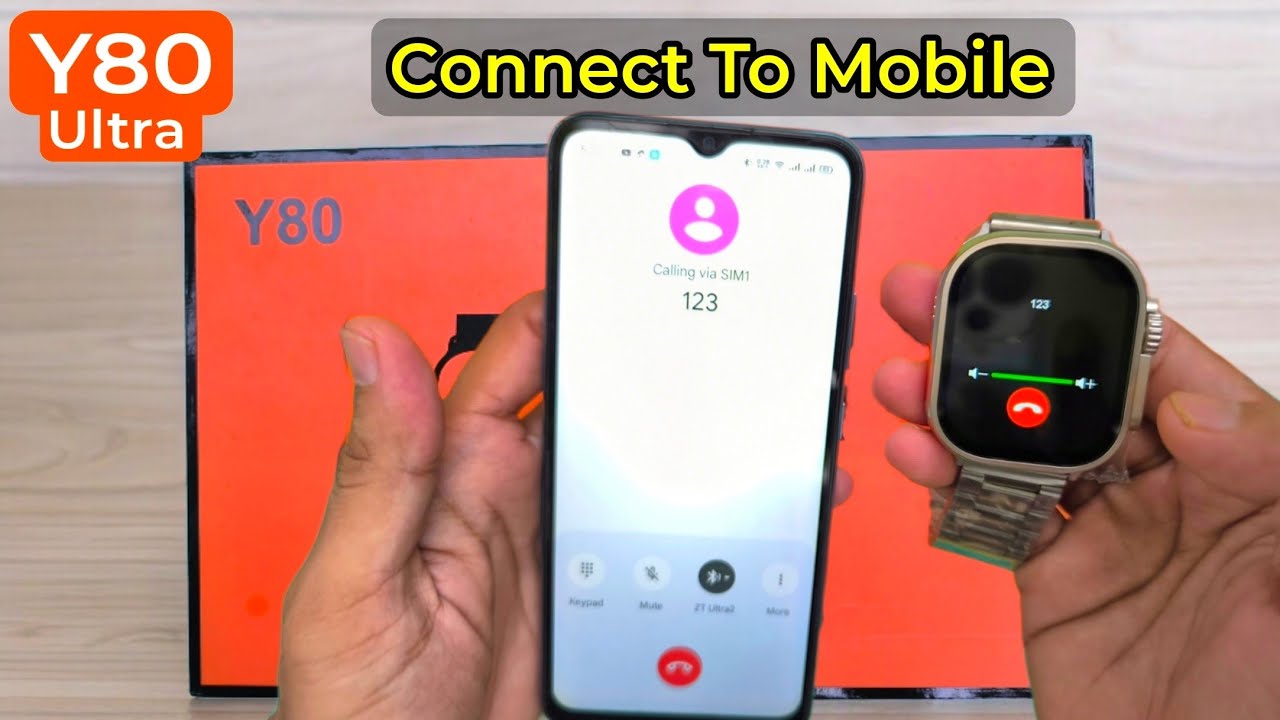 Y80 Ultra Smart Watch Connect To Phone | Y80 Ultra Smart Watch | Light Tech Bangla - YouTube