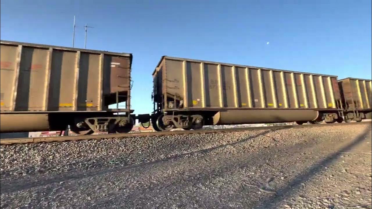 BNSF #6233 Leading & SB Loaded Energy Coal Train With Three DP Units 12/11/22 - YouTube