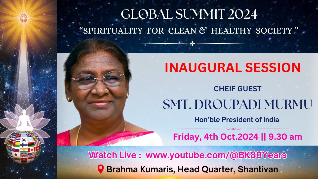 Global Summit 2024 - Inaugural Session by Chief Guest Smt. Droupadi ...