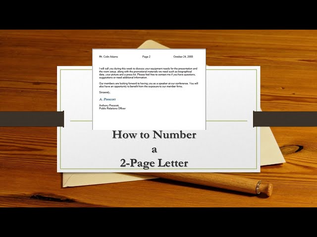 Two Page Letter