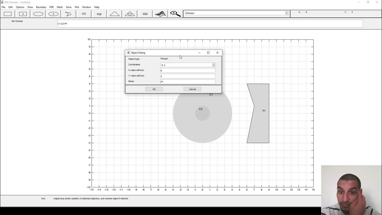 Introduction to Matlab in Arabic | 57 | Matlab PDE Modeler - Drawing ...