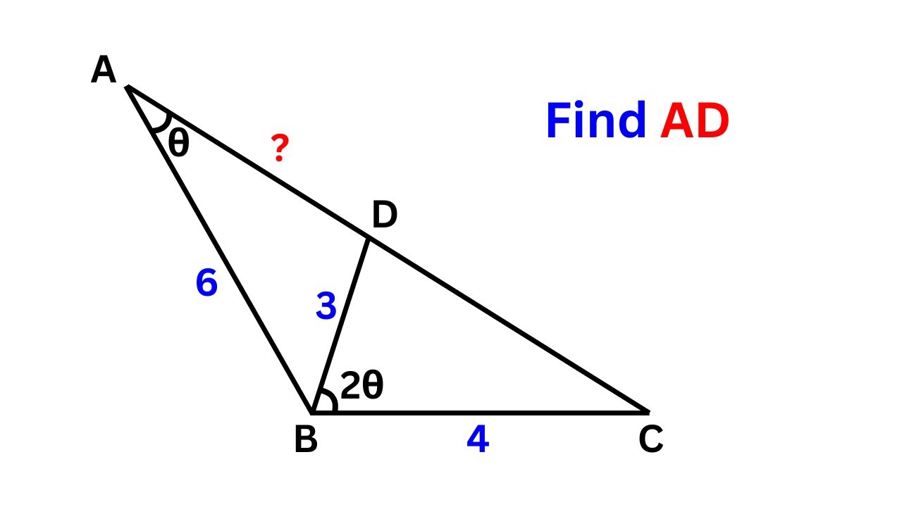 Sweden Math Olympiad Geometry Problem | Find the length AD - YouTube