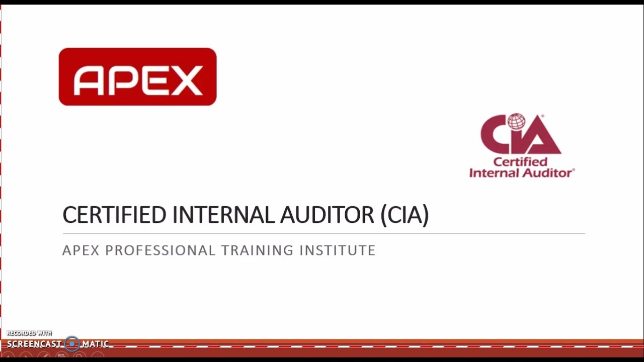 What is Certified Internal Auditor (CIA) (US) - YouTube
