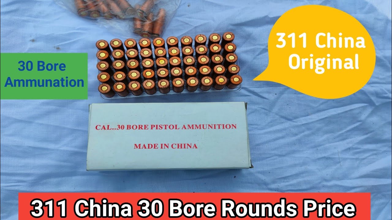 30 bore china 311 rounds price / POF 9mm rounds price / Pakistani 9mm ...